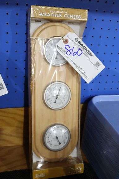 Decorative weather center - Backes Commercial Auctioneers