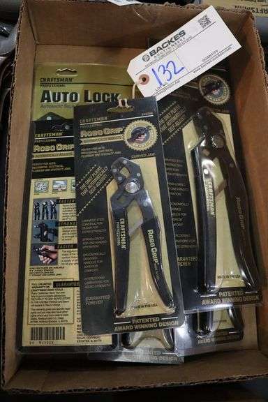 Box flat to go - Craftsman robo grip & Auto lock adjustable channel ...