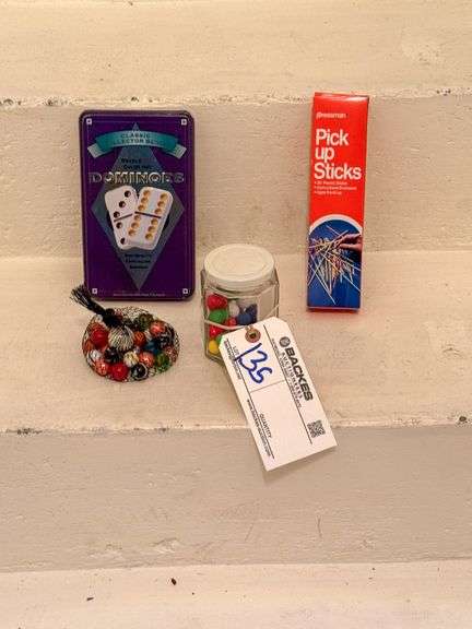 Marbles - Sticks - Dominos - Backes Commercial Auctioneers