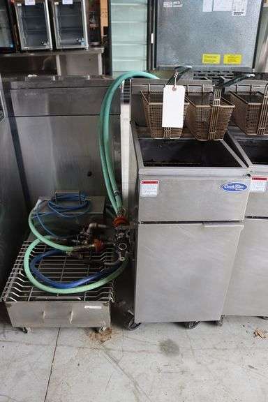 Cookrite ATFS-40 gas portable 40# fryer with filter system & hoses ...