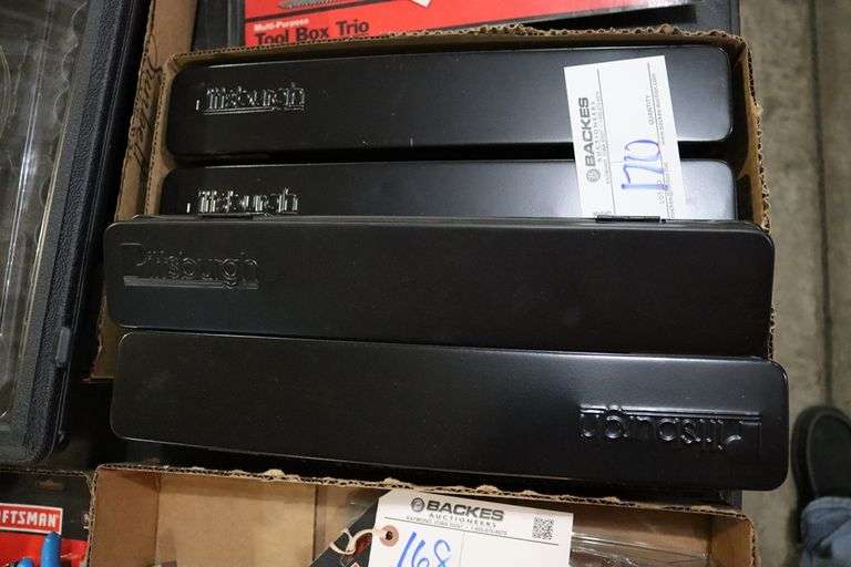 Box flat to go - Assorted sized metal empty socket tool boxes ...