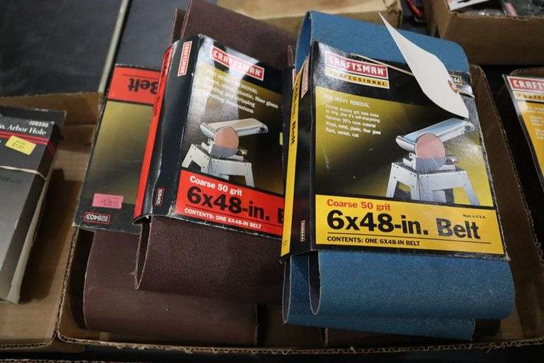 Box flat to go - Craftsman 6" x 48" assorted sand paper belts - Backes ...