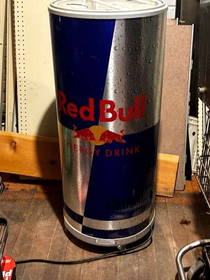 Red Bull point of purchase display - Backes Commercial Auctioneers