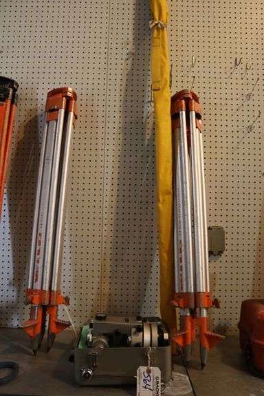 Topcon AG2 transit with story pole, tripod, & case - Backes Commercial ...