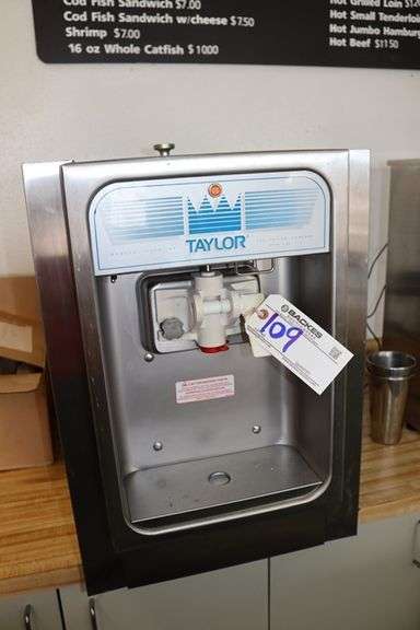 Taylor 152-12 counter top air cooled 1 product soft serve ice cream ...