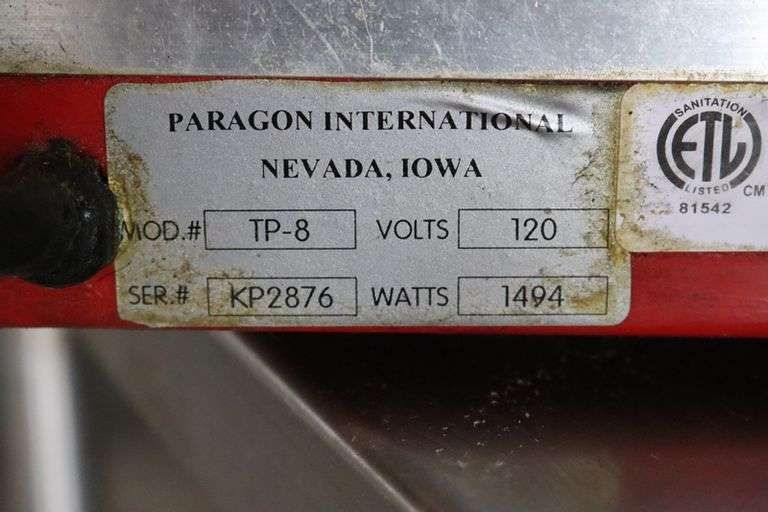 Paragon TP-8 counter top popcorn machine - needs light cleaning ...