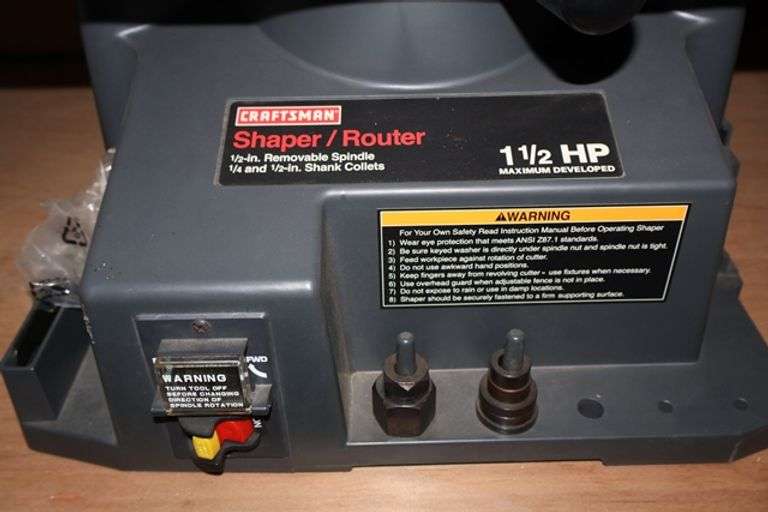 Craftsman 137.217100 bench top 1 1/2 HP shaper router - Backes ...