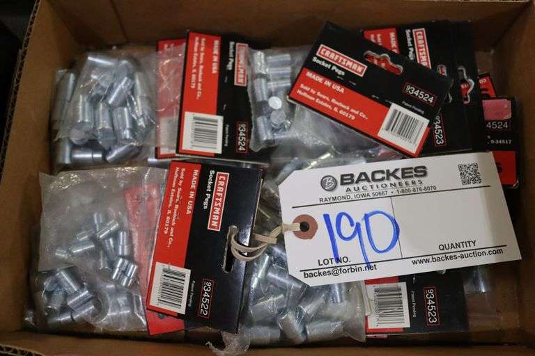 Box to go - Craftsman socket pegs - Backes Commercial Auctioneers