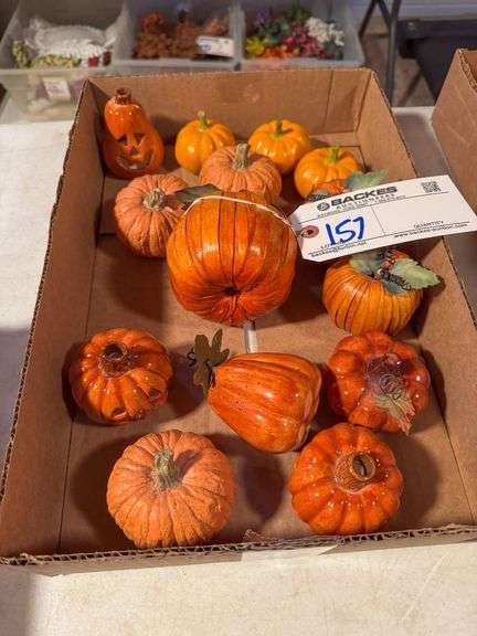 Box of pumpkins - Backes Commercial Auctioneers