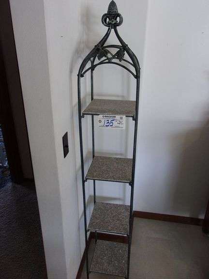 12" x 68" tall metal rack - Backes Commercial Auctioneers