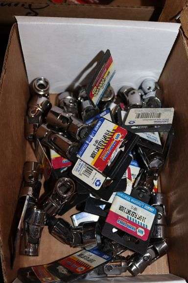 Box to go - Assorted sized standard & metric knuckle sockets - Backes Commercial Auctioneers