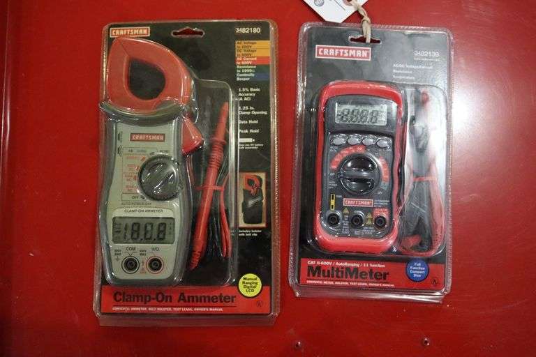 Times 2 - Craftsman ammeter & multimeter - Backes Commercial Auctioneers