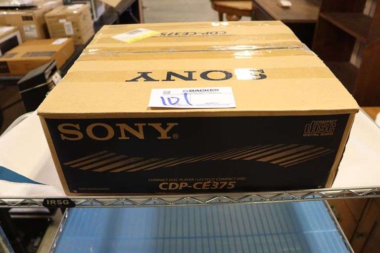 Sony CDP-CE375 compact disc player - Backes Commercial Auctioneers