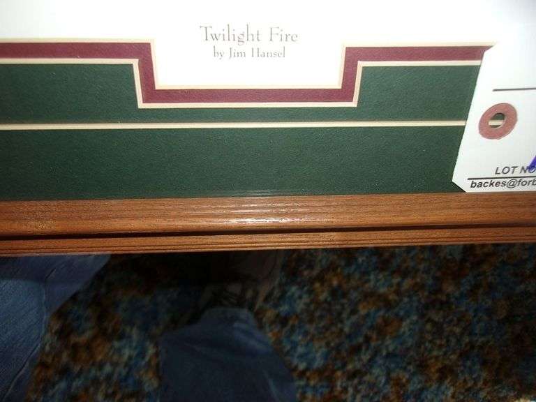 20" x 16" Twilight Fire by Jim Hansel - Backes Commercial Auctioneers