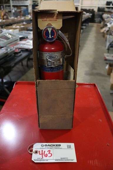 Ford vehicle fire extinguisher - Backes Commercial Auctioneers