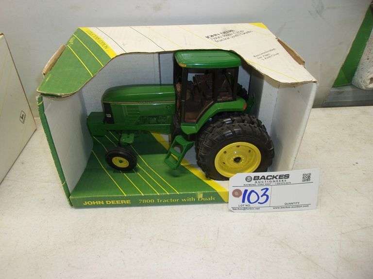 John Deere 7800 MFWD Tractor, with duals, collector edition in box ...