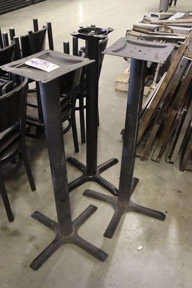 All to go - 3 bar height table bases - Backes Commercial Auctioneers