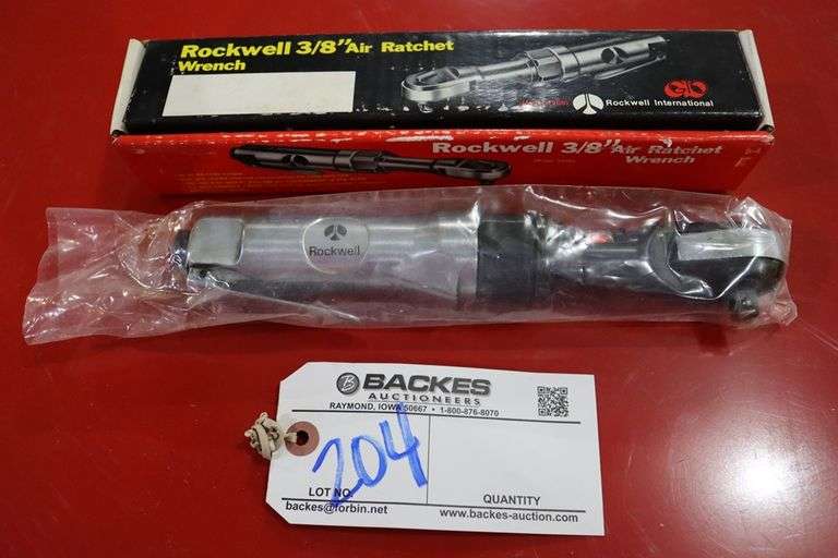 Rockwell 3/8" drive pneumatic ratchet wrench - Backes Commercial ...