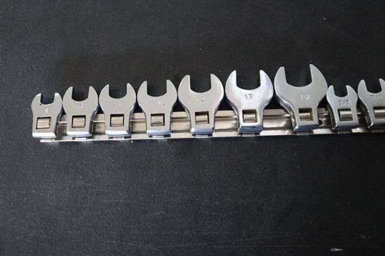 Set of Metric & standard 3/8" drive crows feet - Backes Commercial ...