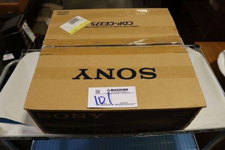 Sony CDP-CE375 compact disc player - Backes Commercial Auctioneers