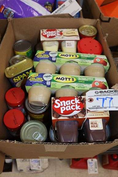 Box to go - Expired or Outdated Apple sauce, snack packs, spam ...