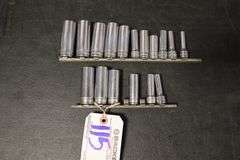 Pair to go - 2 rails of Snap On 3/8" drive standard & metric deep well ...