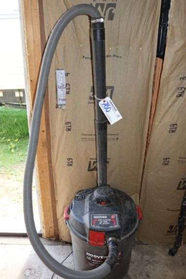 Hoover 16 gallon shop vac - Backes Commercial Auctioneers