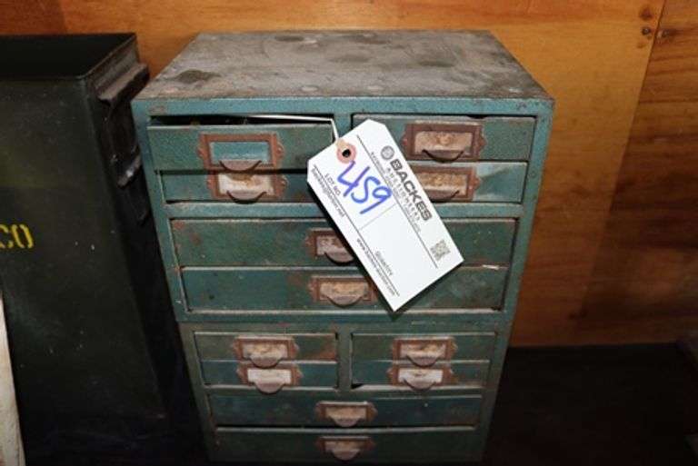 Vintage 12 drawer counter top inventory cabinet - Backes Commercial ...