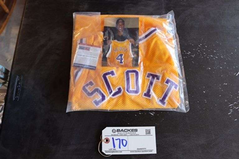 Signed Scott jersey - Backes Commercial Auctioneers