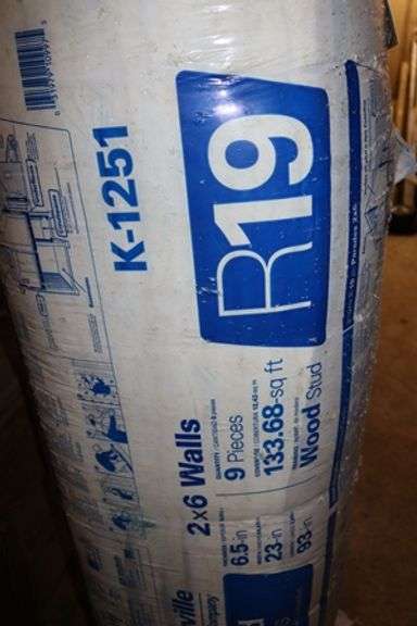 Roll of R19 insulation - Backes Commercial Auctioneers