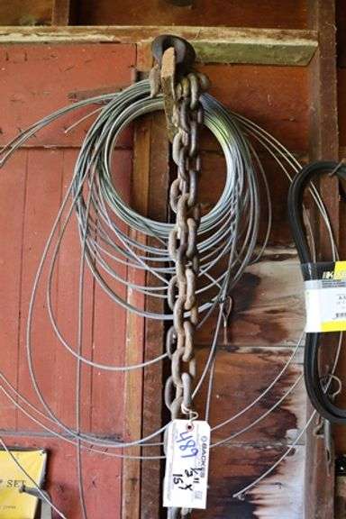 1/2" x 15 ft heavy duty log chain - Backes Commercial Auctioneers