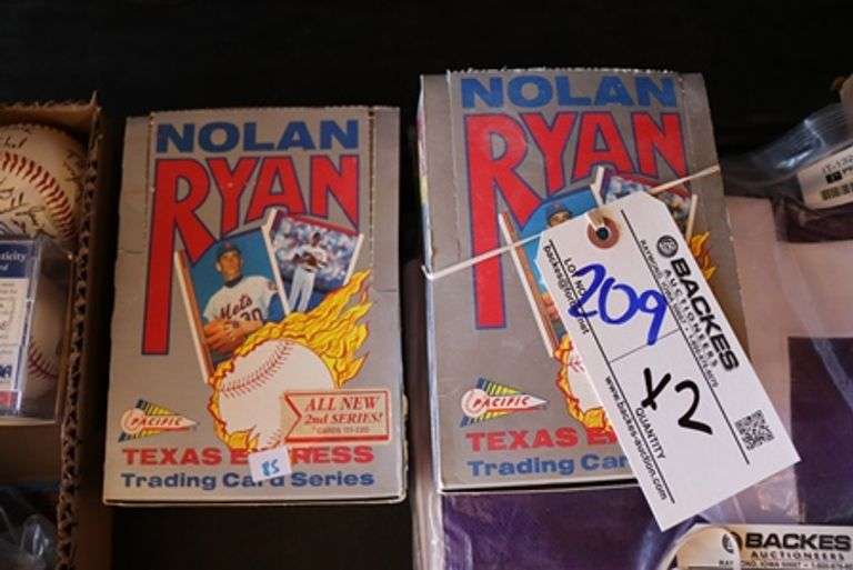 Times 2 - Unopened Nolan Ryan trading card packs - Backes Commercial ...