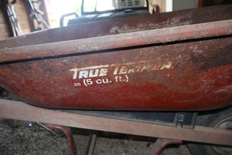 True Temper wheel barrel - Backes Commercial Auctioneers