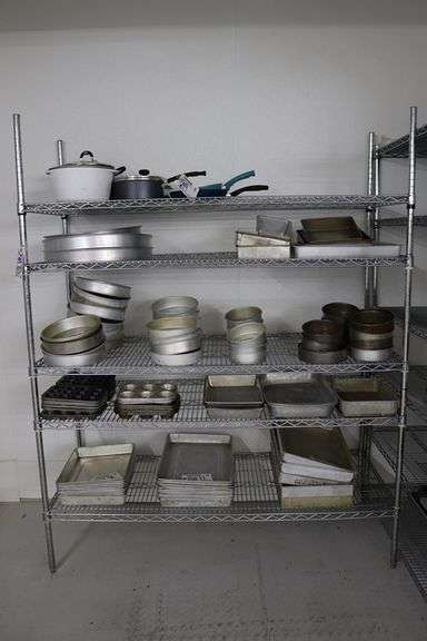 Times 2 - 24" x 60" & 18" x 48" Chrome coated wire racks - Backes ...