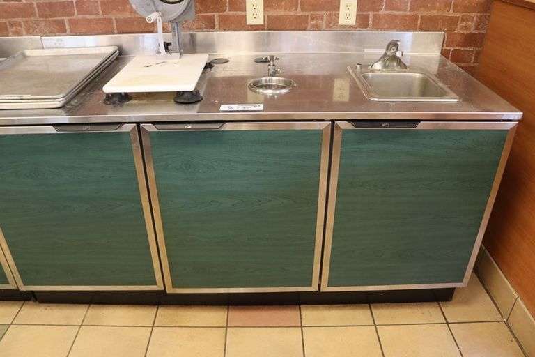 Duke SUB-PS-72-RM stainless base cabinet with water fill & hand sink ...