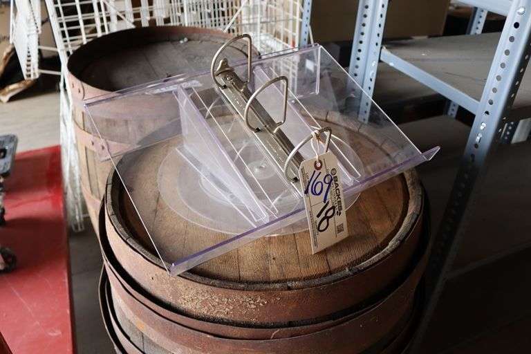 18" acrylic front desk sample display binder - Backes Commercial ...