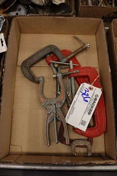 Box to go - Assorted C clamps - Backes Commercial Auctioneers