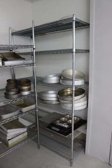 Times 2 - 24" x 60" & 18" x 48" Chrome coated wire racks - Backes ...