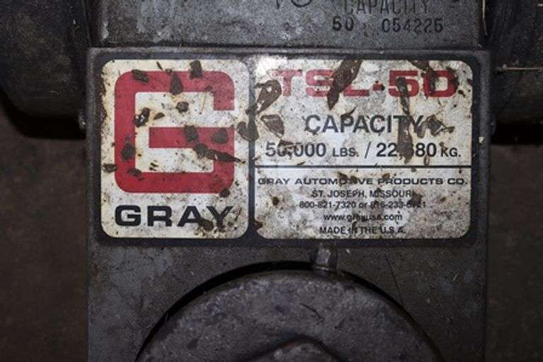 Gray TSL-50 pneumatic auto jack - 50k lb. capacity - Backes Commercial ...