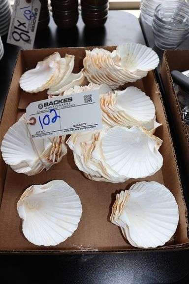 Box flat to go - Clam shells - Backes Commercial Auctioneers
