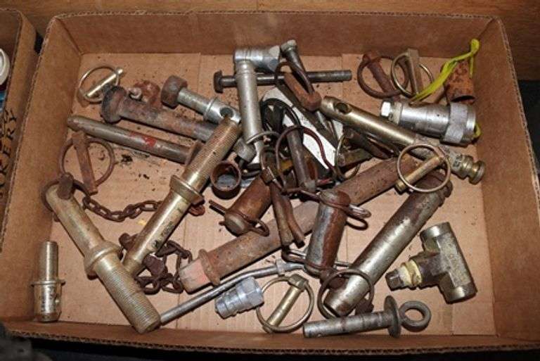 Box flat to go - assorted clevises - Backes Commercial Auctioneers