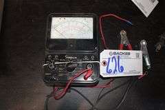 Simpson 260 ohm meter - Backes Commercial Auctioneers