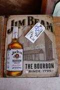 Times 2 - 12" x 16" Jim Beam & Michelob wall tins - Backes Commercial ...