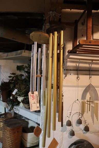 All to go - 7 assorted style & length wind chimes - located in basement ...