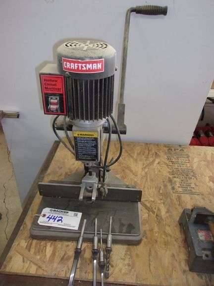Craftsman Hollow chisel Mortiser with bits - Backes Commercial Auctioneers