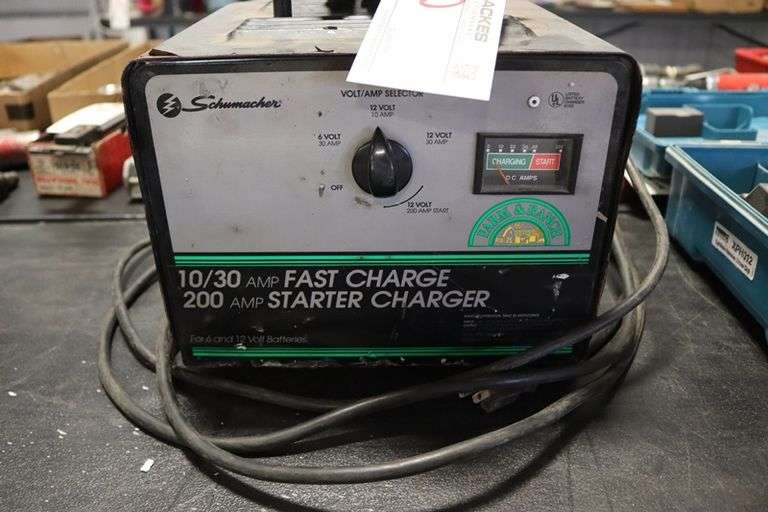 Schumacher 200 amp battery charger - 6 or 12 volt - Backes Commercial ...