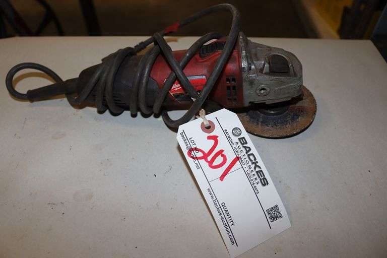 Milwaukee 6130-33 electric 4 1/2" angle grinder - Backes Commercial ...
