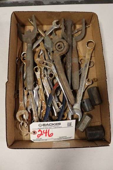 Box to go - Wrenches, sockets, & more - showing rust - Backes ...