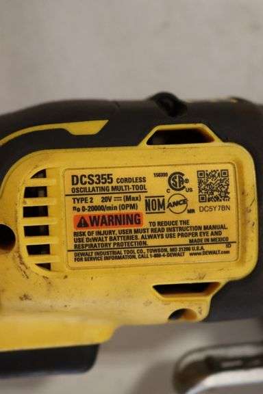 DeWalt DCS355 battery operated multi tool with 1 battery , no charger - Backes Commercial ...