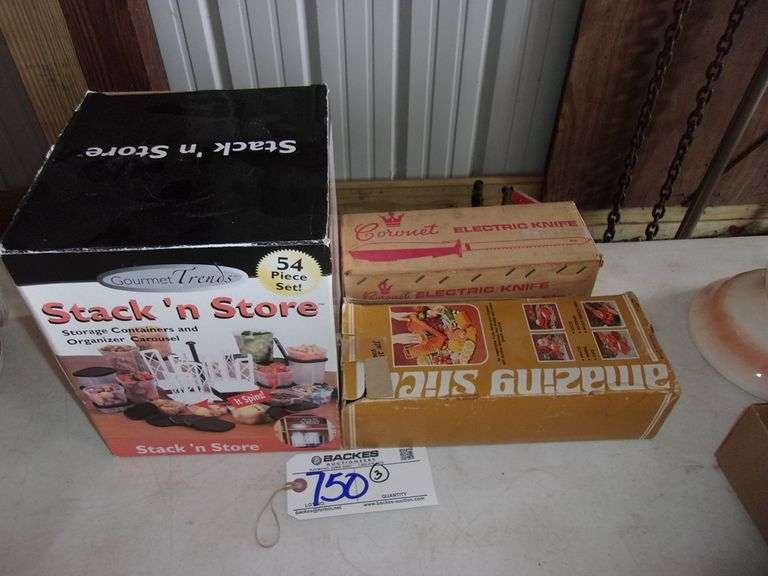 Stack & Store, slicer and electric knife - Backes Commercial Auctioneers